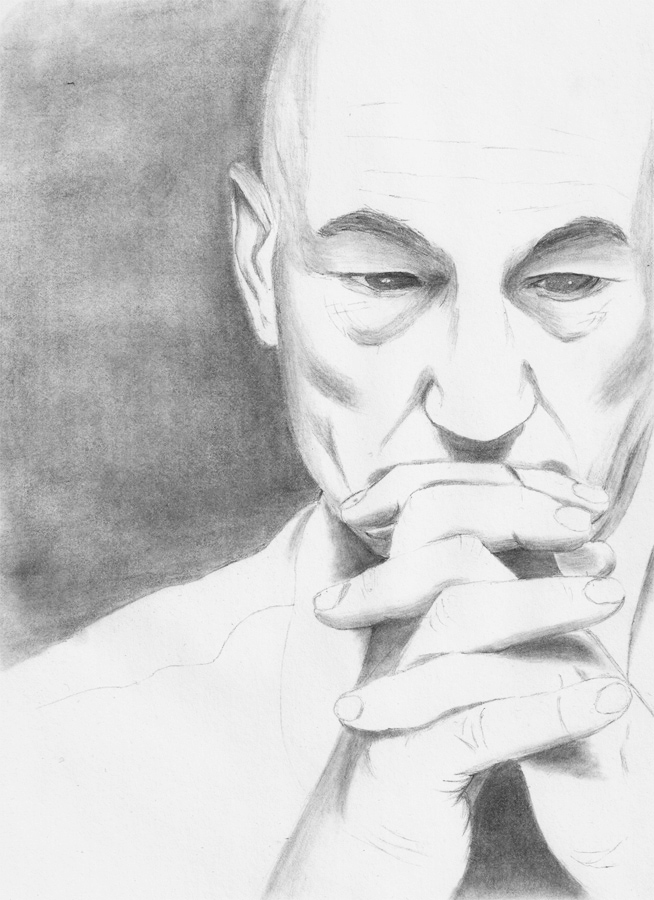 Patrick Stewart - Blue Crayon