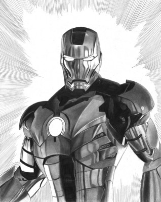 Iron Man - Blue Crayon